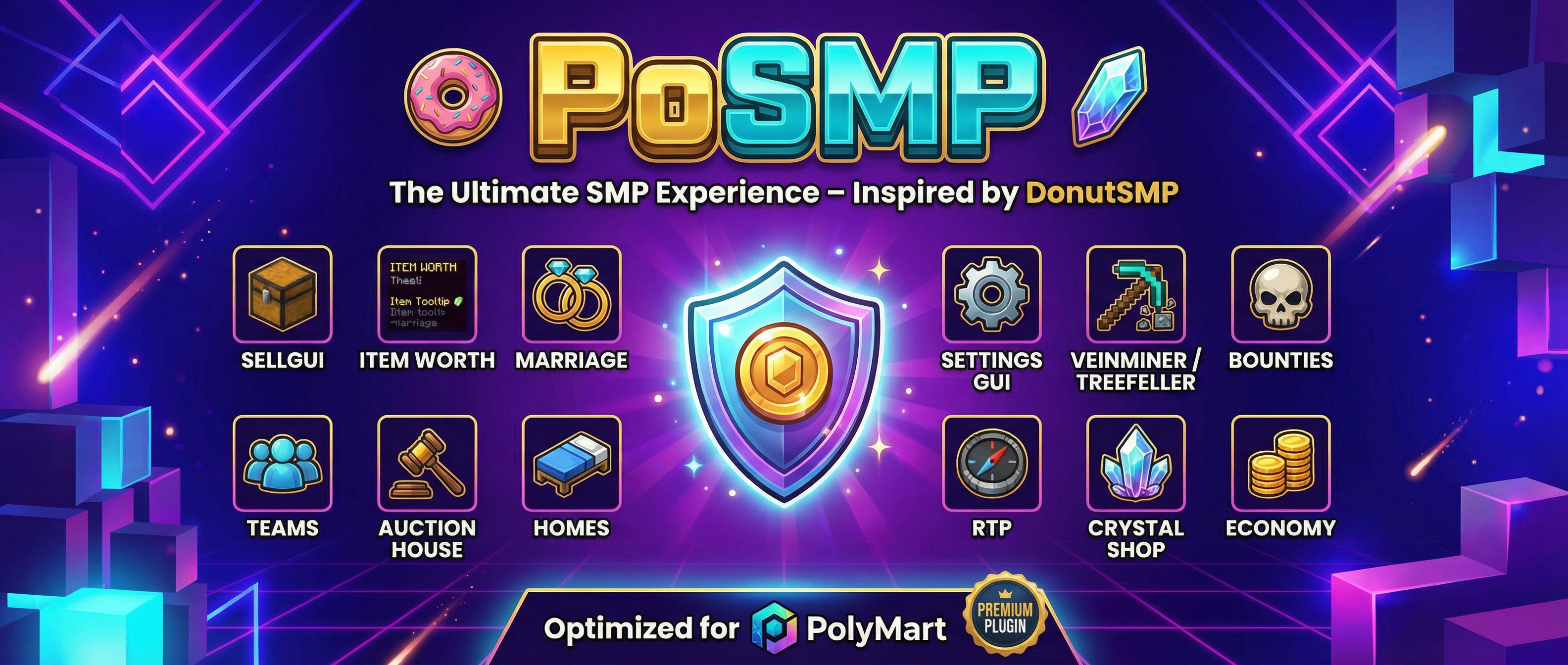 PoSMP │DonutSMP but Better on Polymart - Minecraft Plugins